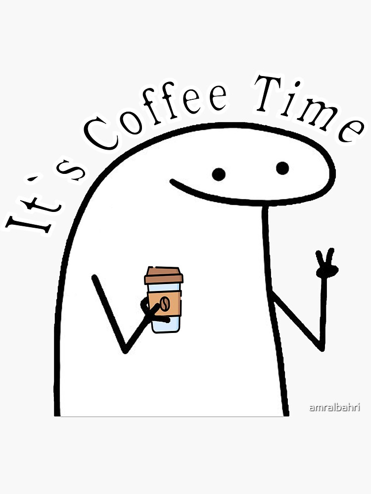 "Flork sticker flork coffee time flork Essential" Sticker for Sale by ...