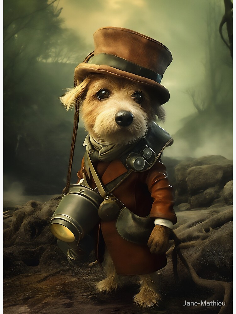 "Scottish Dog dressed as an archaeologist" Photographic Print for Sale ...
