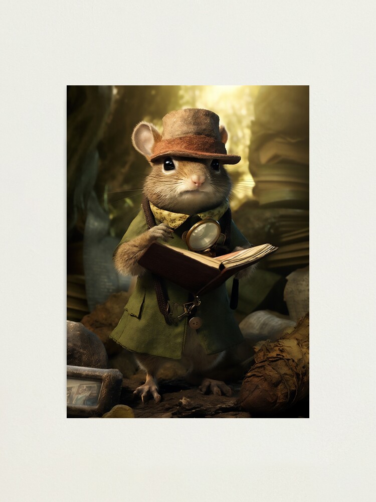 "A squirrel dressed as an archaeologist" Photographic Print for Sale by ...