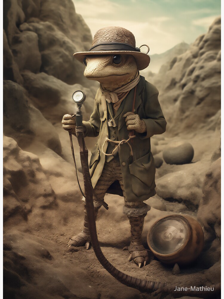 "A snake dressed as an archaeologist" Stickerundefined by Jane-Mathieu ...