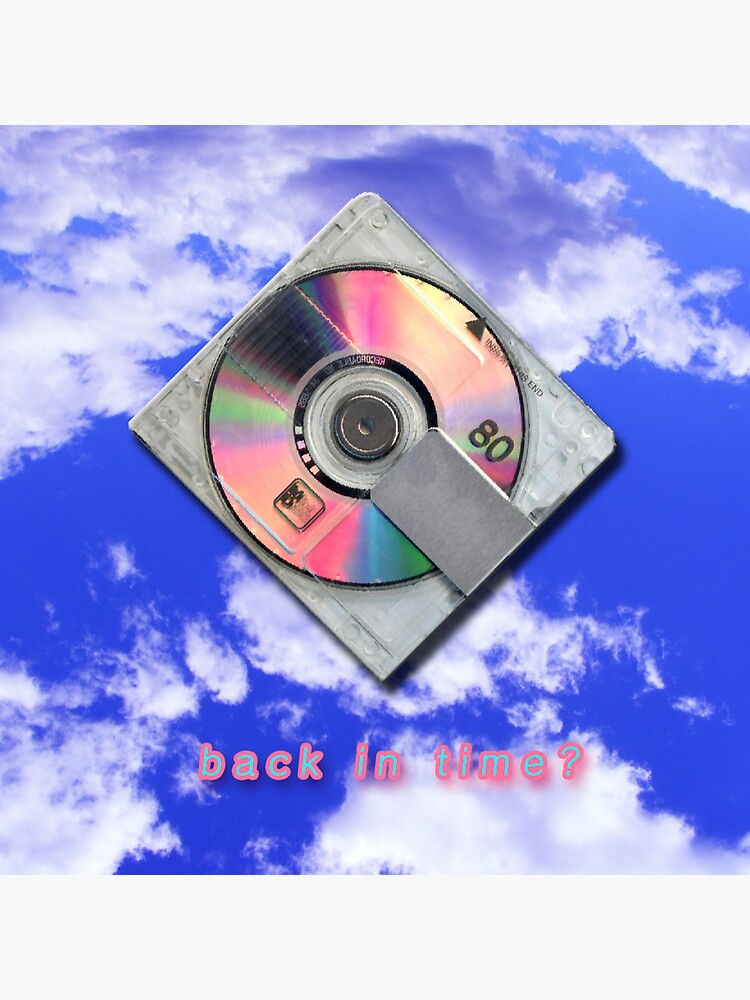 "Back in Time?" Sticker for Sale by 16TonPress | Redbubble