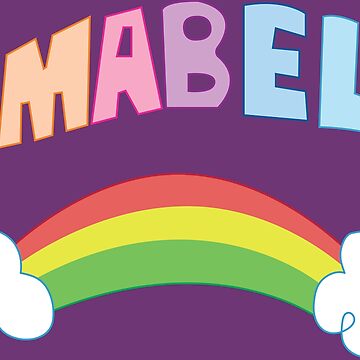 "Mabel Rainbow Design" Sticker for Sale by sarahxxdll | Redbubble