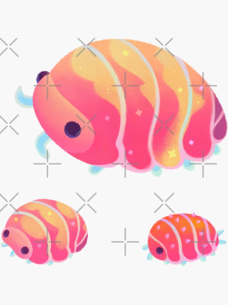 "Cloud isopod - sunset" Sticker for Sale by pikaole | Redbubble