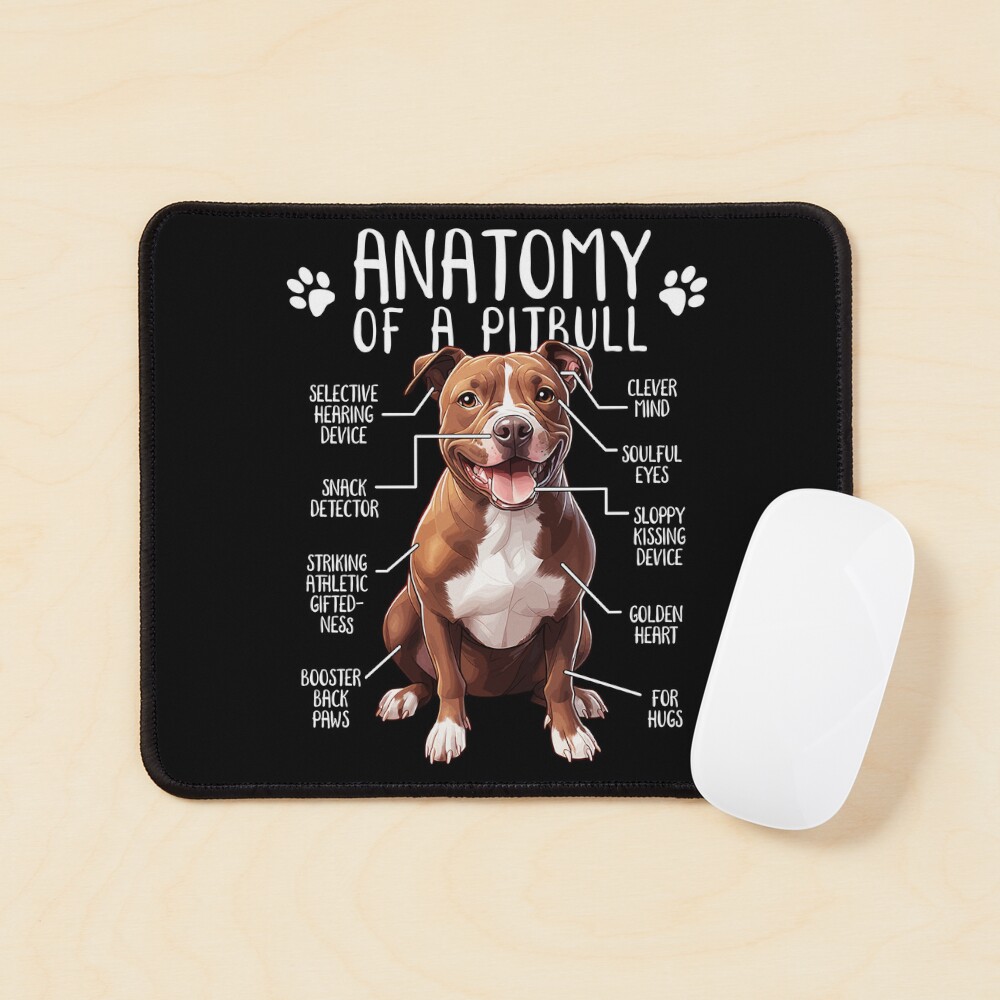 "Funny Pitbull Anatomy American Pit Bull Terrier Dog Pittie Lover ...