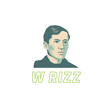 "Jose Rizal W Rizz Graphic" Sticker for Sale by MustaBai | Redbubble