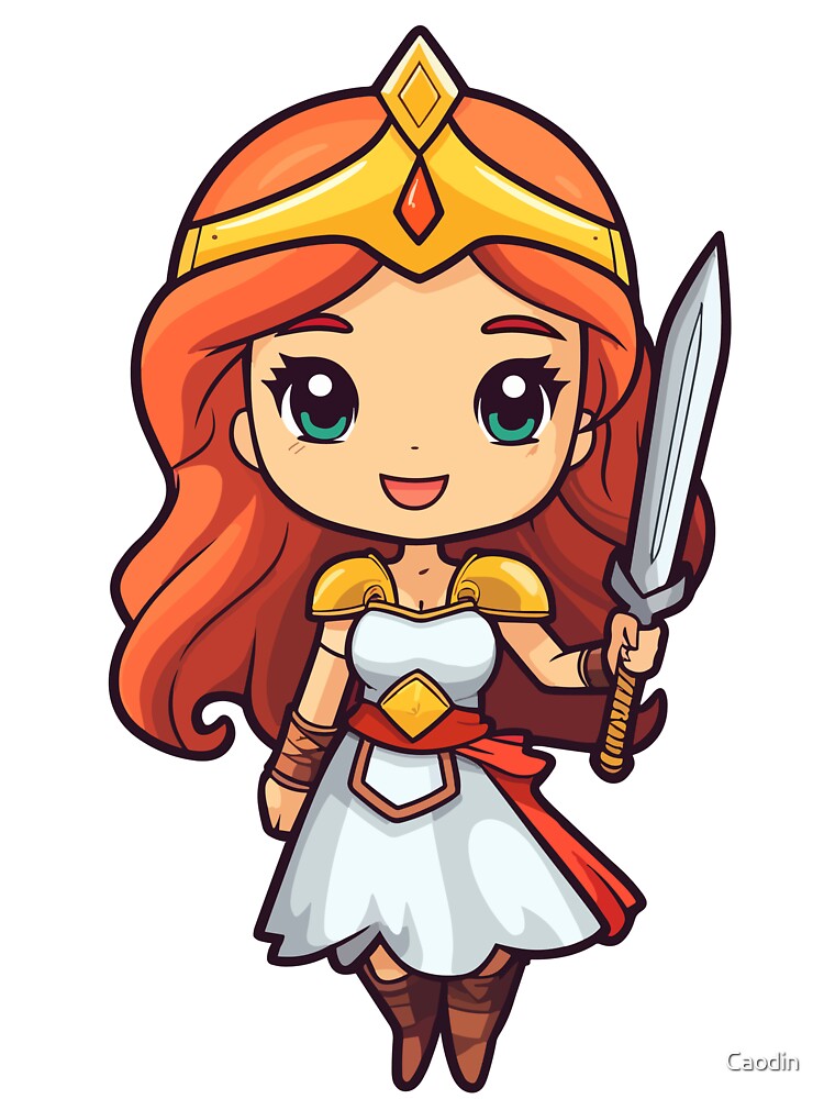 Warrior Princess Cartoon Warrior Princess Image | Stable Diffusion