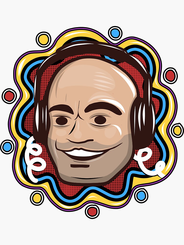 "Not Your Average Joe - Joe Rogan Illustration (White)" Sticker for ...