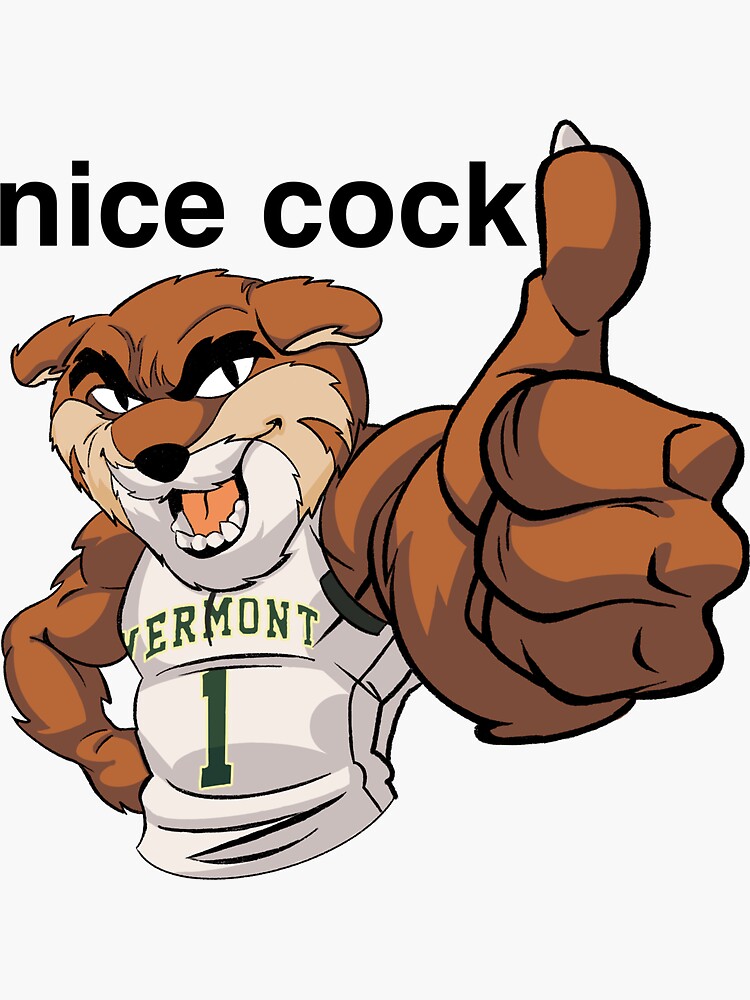 "UVM rally cat" Sticker for Sale by lilysamess | Redbubble