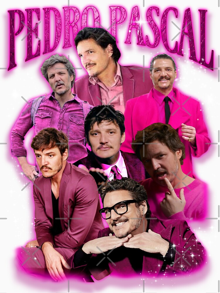 "Pedro Pascal in Pink" Essential T-Shirt for Sale by sayruhgee | Redbubble