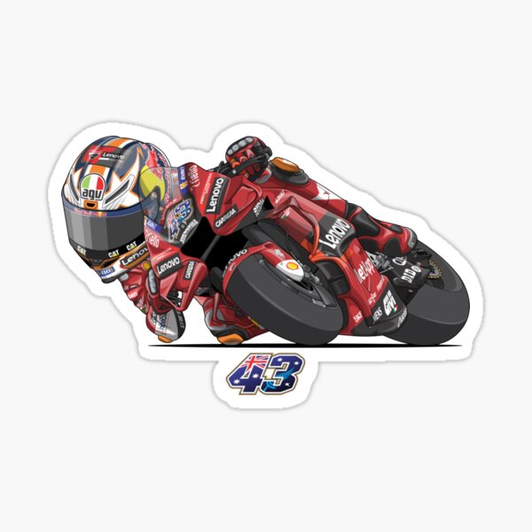 "Jack Miller Number 43" Sticker for Sale by MotoGPHub | Redbubble