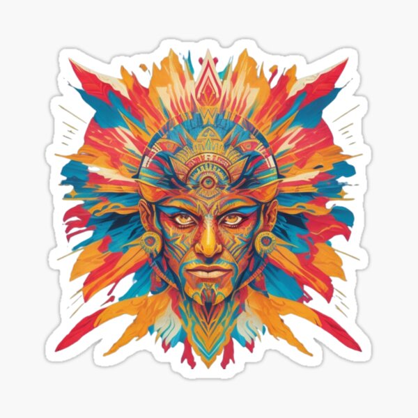 "Aztec Warrior" Sticker for Sale by woodysprinthse | Redbubble