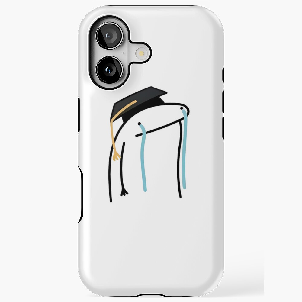 "Flork crying with degree hat" Sticker for Sale by bippity-boppity ...