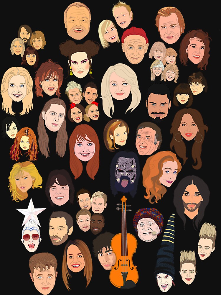 "Icons of the Eurovision Song Contest" Classic T-Shirt for Sale by ...