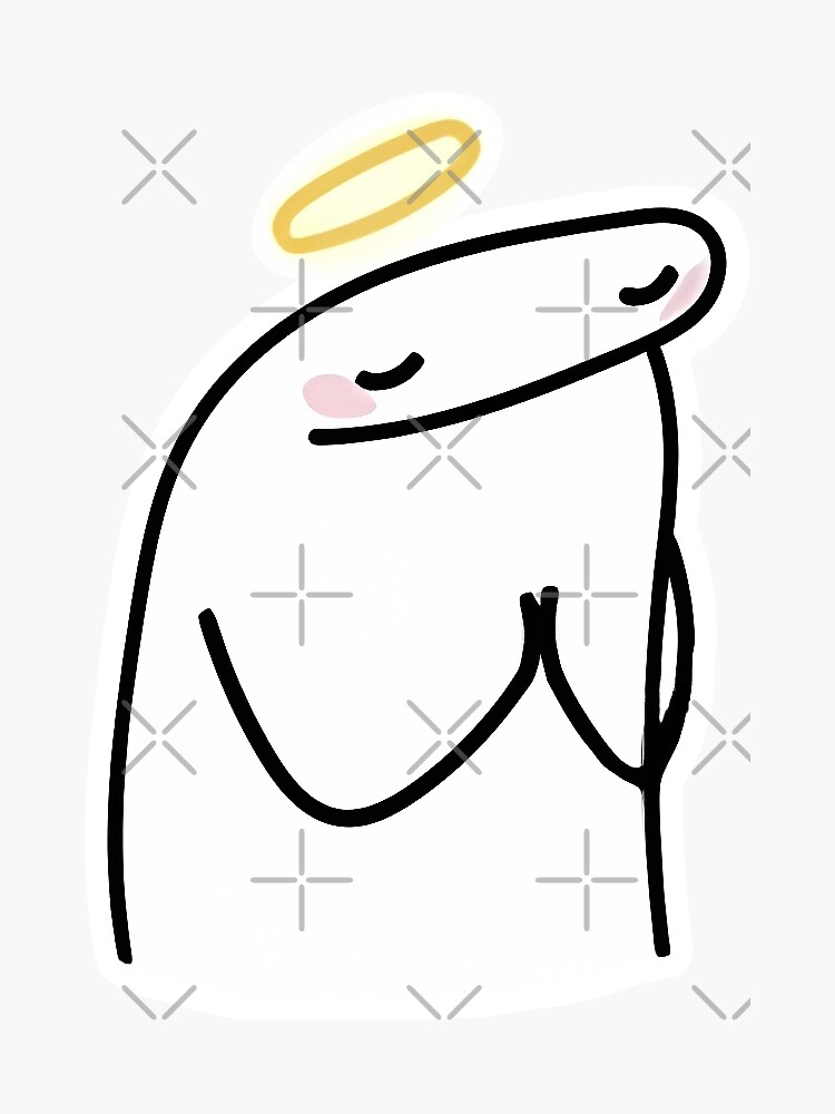"Flork praying to god" Sticker for Sale by bippity-boppity | Redbubble