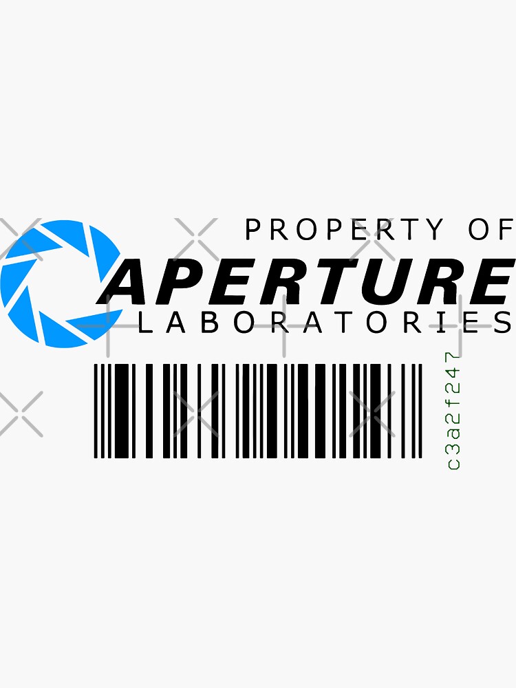 "Aperture Laboratories" Sticker for Sale by GodOrca | Redbubble