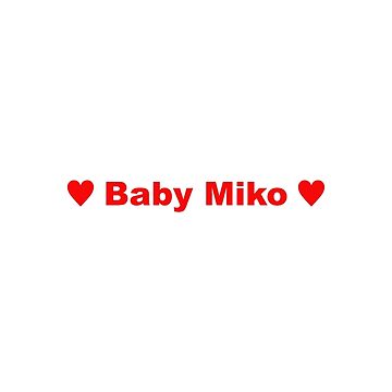 "Baby Miko" Sticker for Sale by Frshmaskmaker | Redbubble
