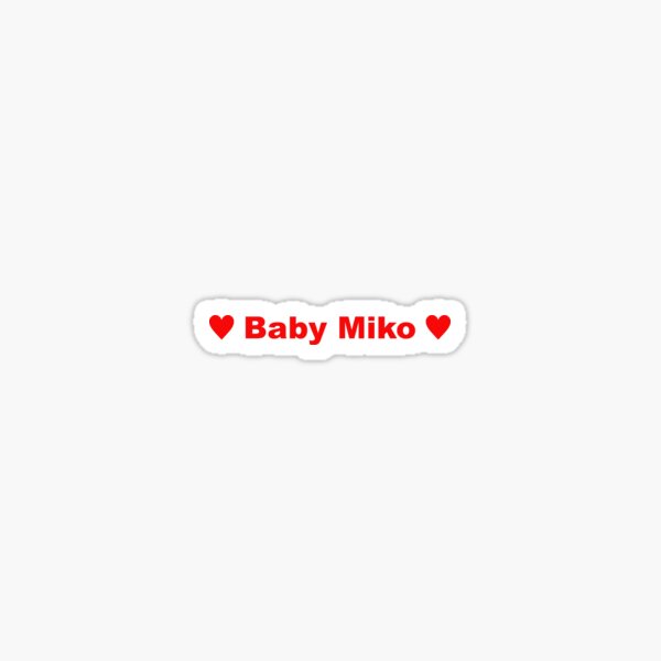 "Baby Miko" Sticker for Sale by Frshmaskmaker | Redbubble