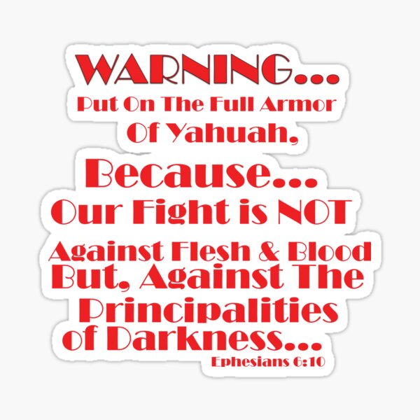 "Armor of Yahuah" Sticker for Sale by WhatMovesYou | Redbubble