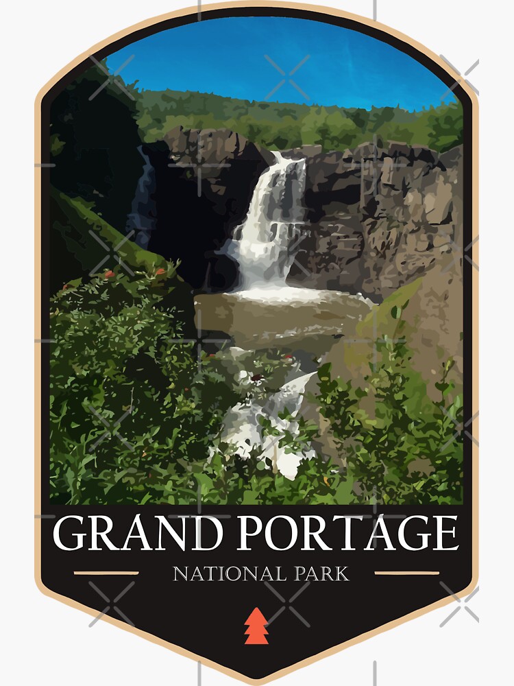 "Grand Portage State Park Minnesota Souvenirs Vintage Waterfall Camping ...