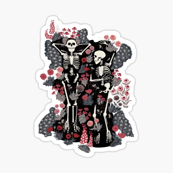 "Resting Peacefully in the Garden Bed in Emo Kid" Sticker for Sale by ...