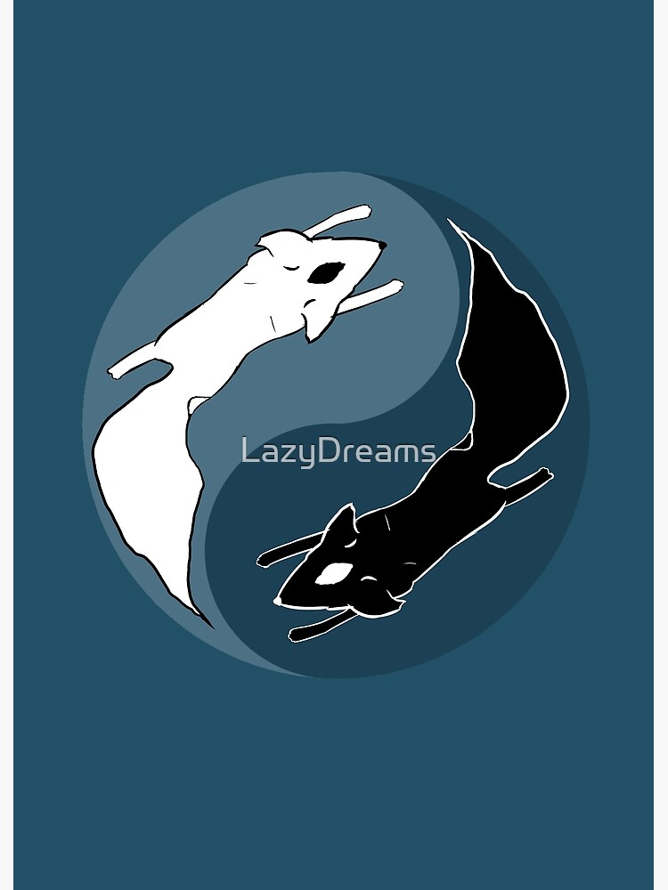 "Yin Yang Fox" Poster for Sale by LazyDreams | Redbubble