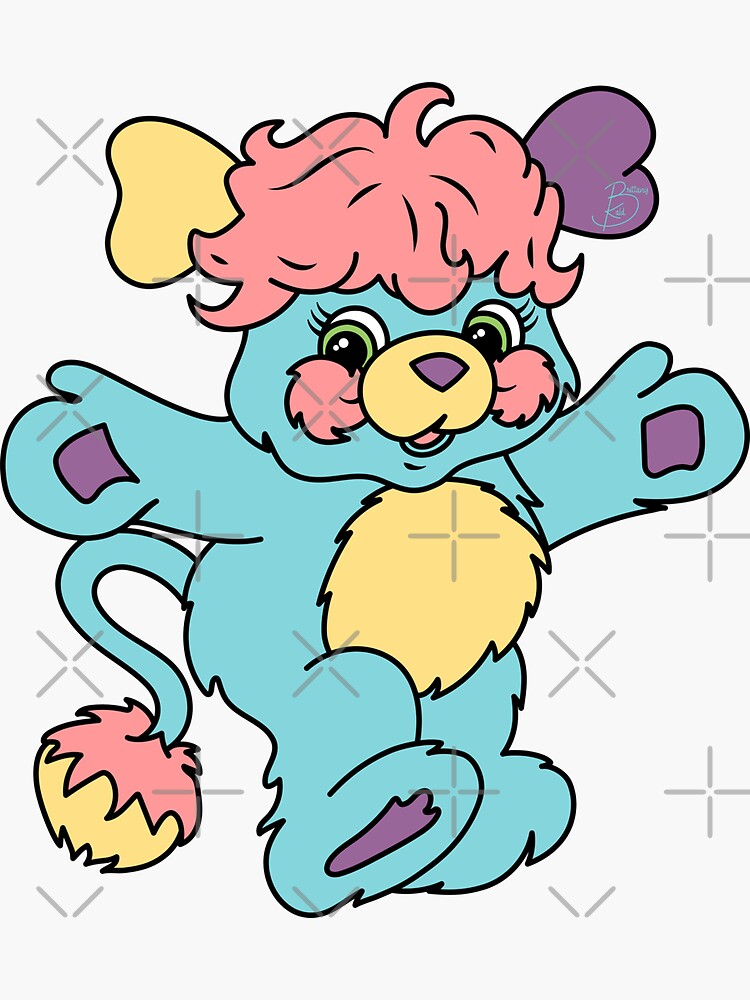 "Vintage 80s Popple" Sticker for Sale by brittanykald | Redbubble