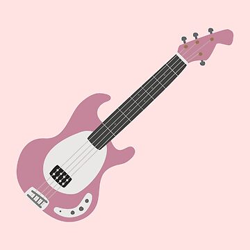 "Bass Guitar Music instrument - cute electric bass guitar in pink ...