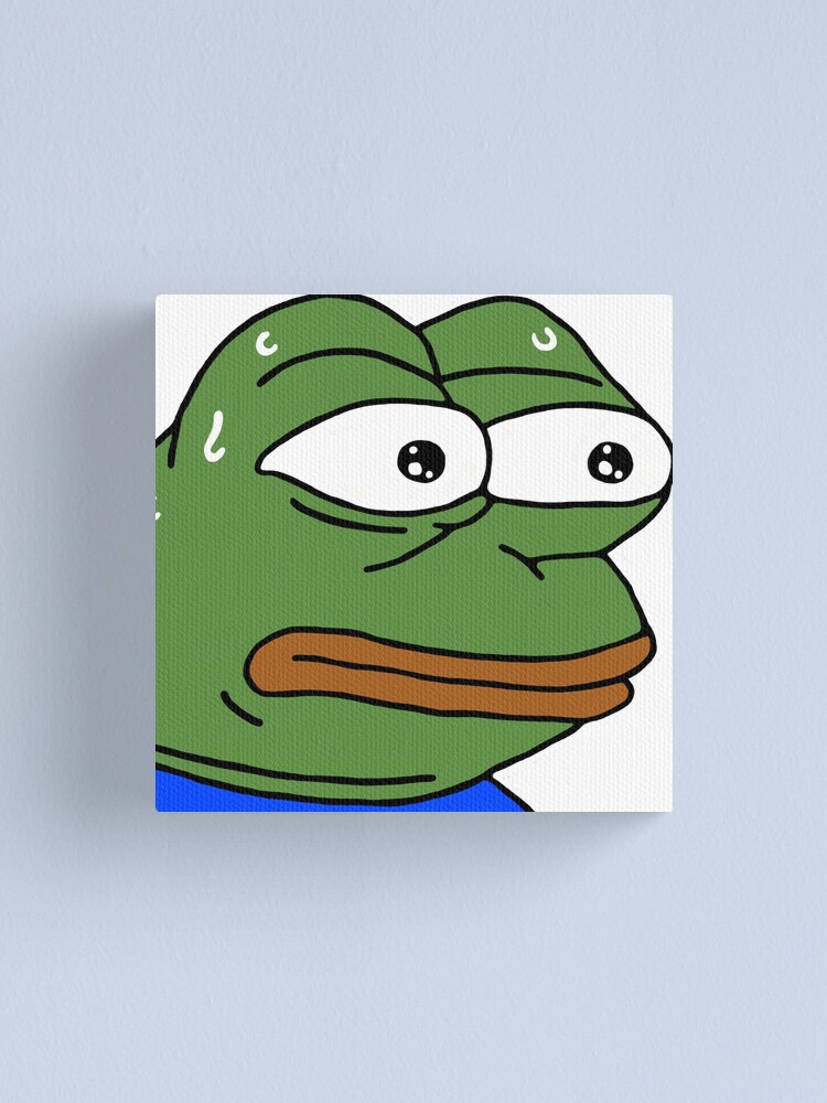 "monkaS Twitch Emote" Canvas Print by mattysus | Redbubble