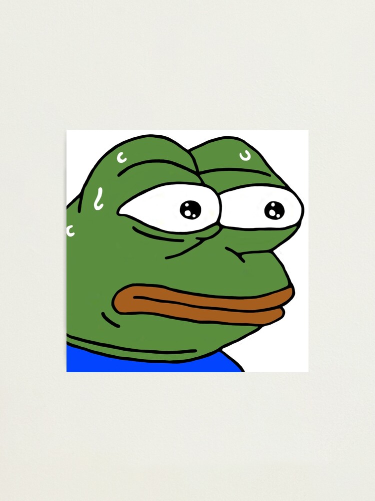 "monkaS Twitch Emote" Photographic Print for Sale by mattysus | Redbubble
