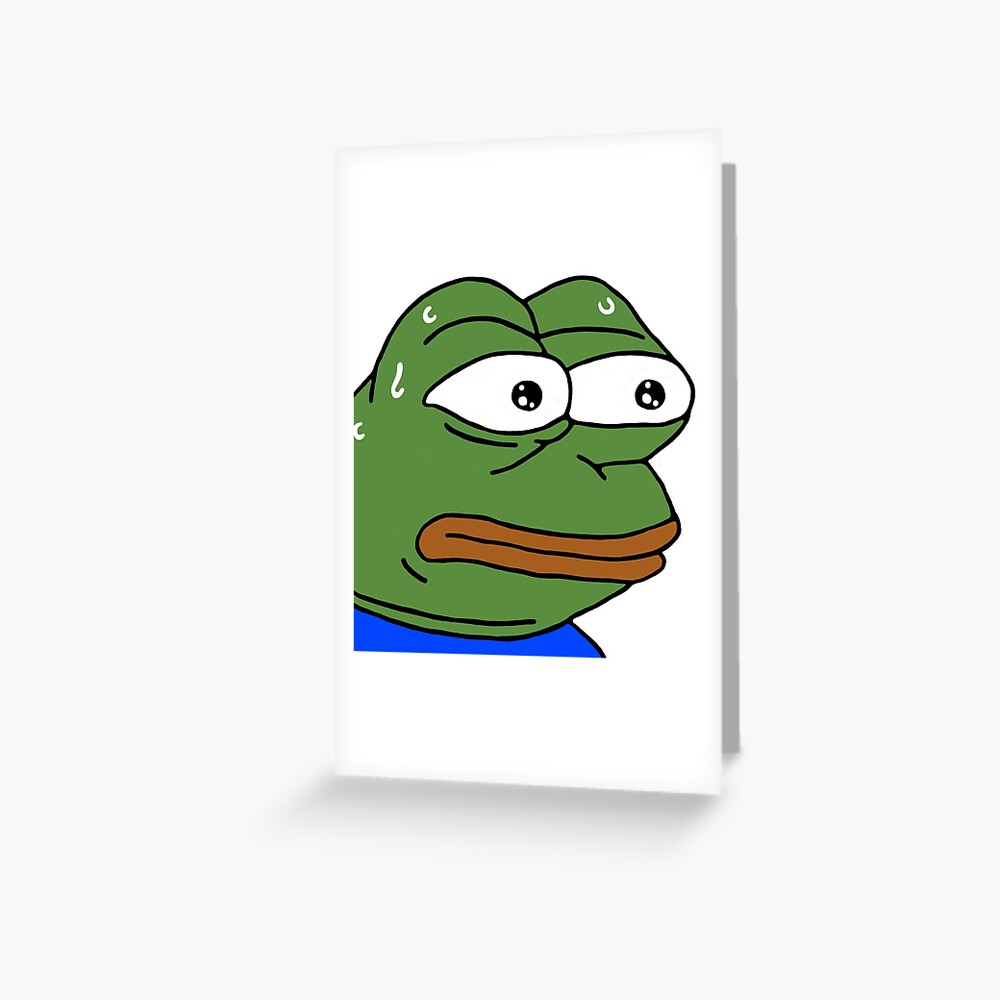 "monkaS Twitch Emote" Greeting Card by mattysus | Redbubble