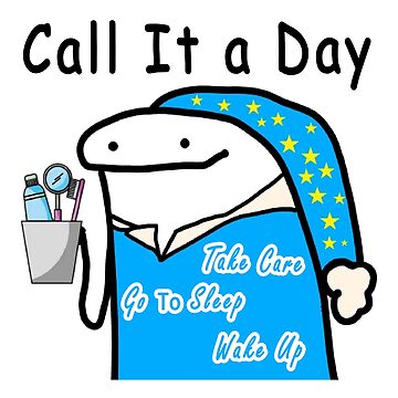 "Flork sticker flork sleeping flork take care flork Essential" Sticker ...