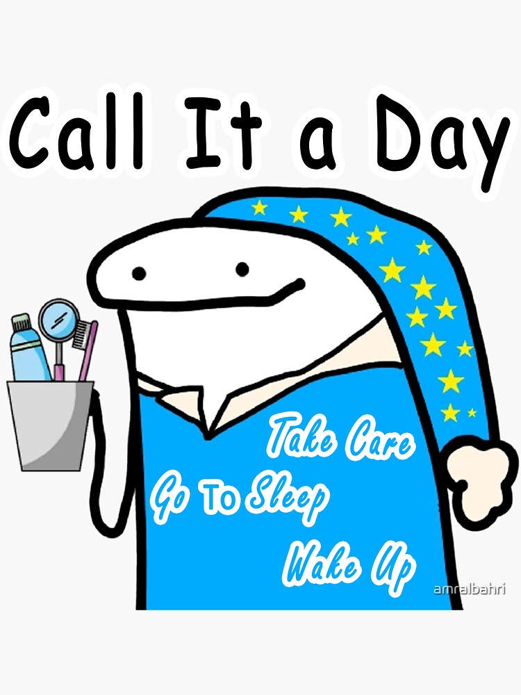 "Flork sticker flork sleeping flork take care flork Essential" Sticker ...