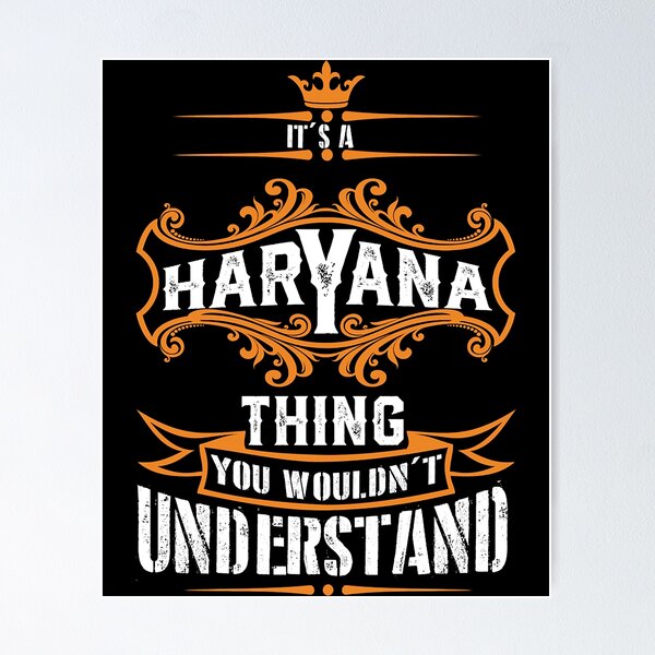 "Haryana printed shirt " Poster for Sale by abernathyaymiea | Redbubble