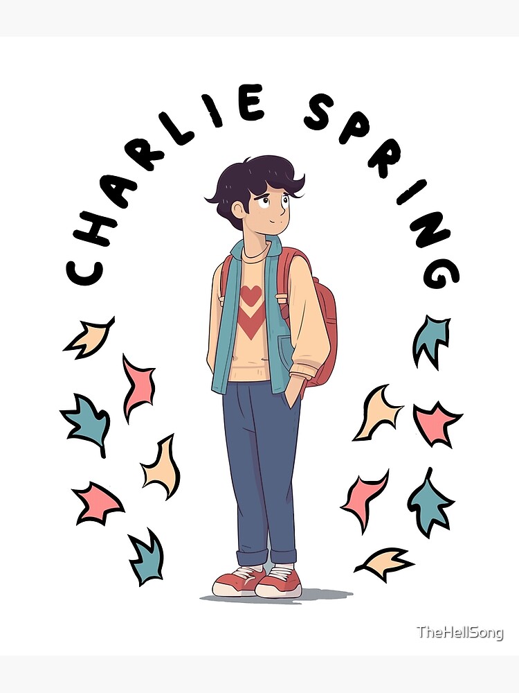 Heartstopper Charlie Spring And Leaves Poster