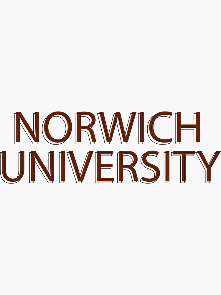 "Norwich University " Sticker by SamTaylor711 | Redbubble
