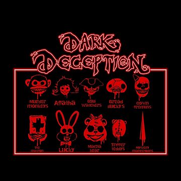 "Dark Deception Murder" Sticker for Sale by SaungStore | Redbubble