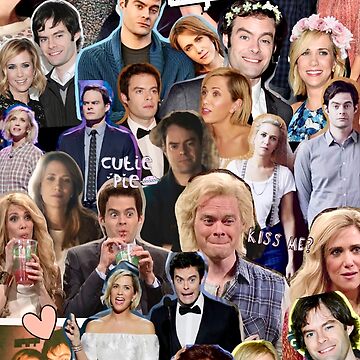 "Bill Hader and Kristen Wiig collage" Sticker for Sale by thorgeous ...