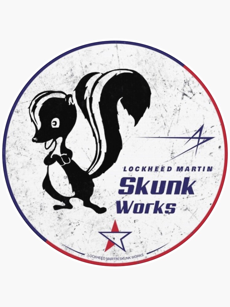 " SKUNK WORKS" Sticker for Sale by marielleabbott | Redbubble