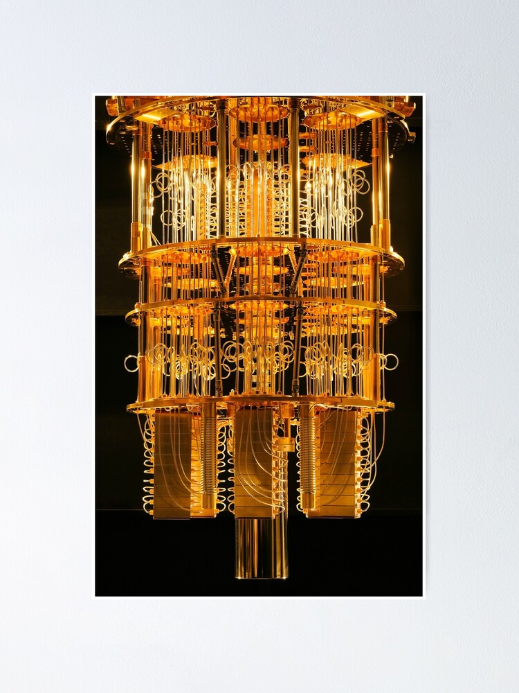 "IBM Q quantum computer cryostat (C040/4985)" Poster for Sale by ...