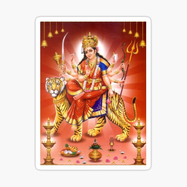 "Goddess Vaishno Devi, Jai Mata Di, Vaishno Devi, Devi" Sticker for ...