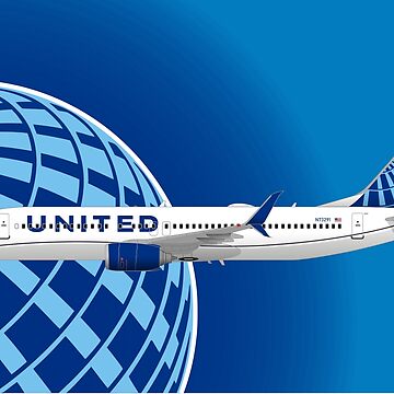 "United Boeing 737-800" Sticker for Sale by CzechFloridaMan | Redbubble