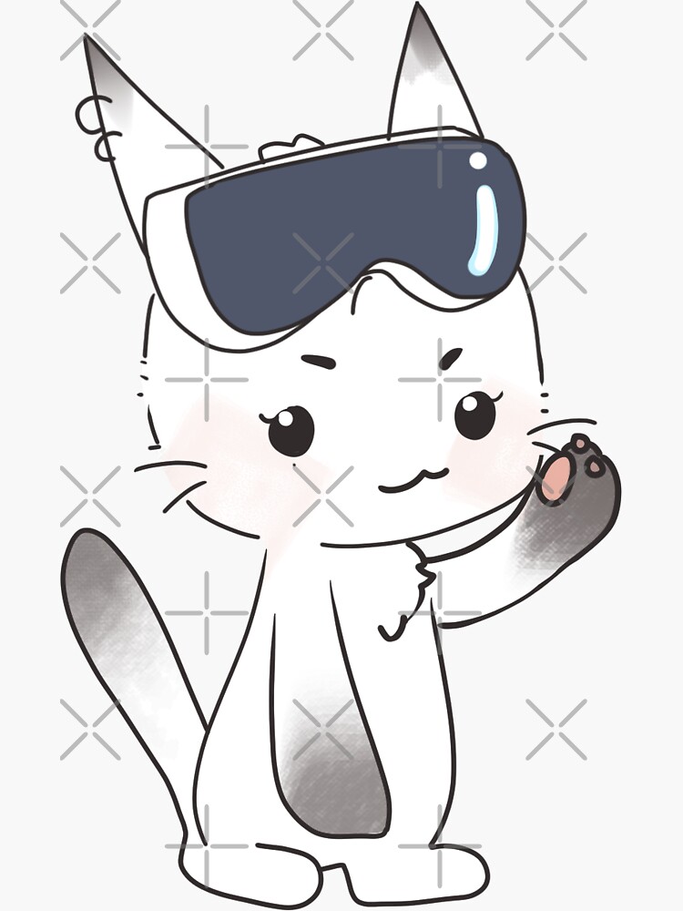 "Backdoor Ricky Cat" Sticker for Sale by nchankk1004 | Redbubble