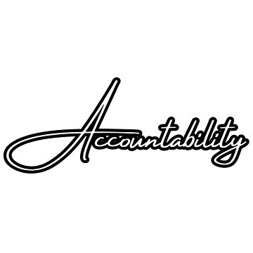 "Accountability" Sticker for Sale by mukuljindal | Redbubble