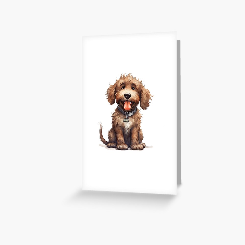 "Cute Labradoodle Dog" Sticker for Sale by A2Z-Printz | Redbubble