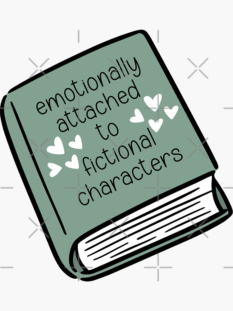 "Emotionally Attached" Sticker for Sale by BookishlyBailey | Redbubble