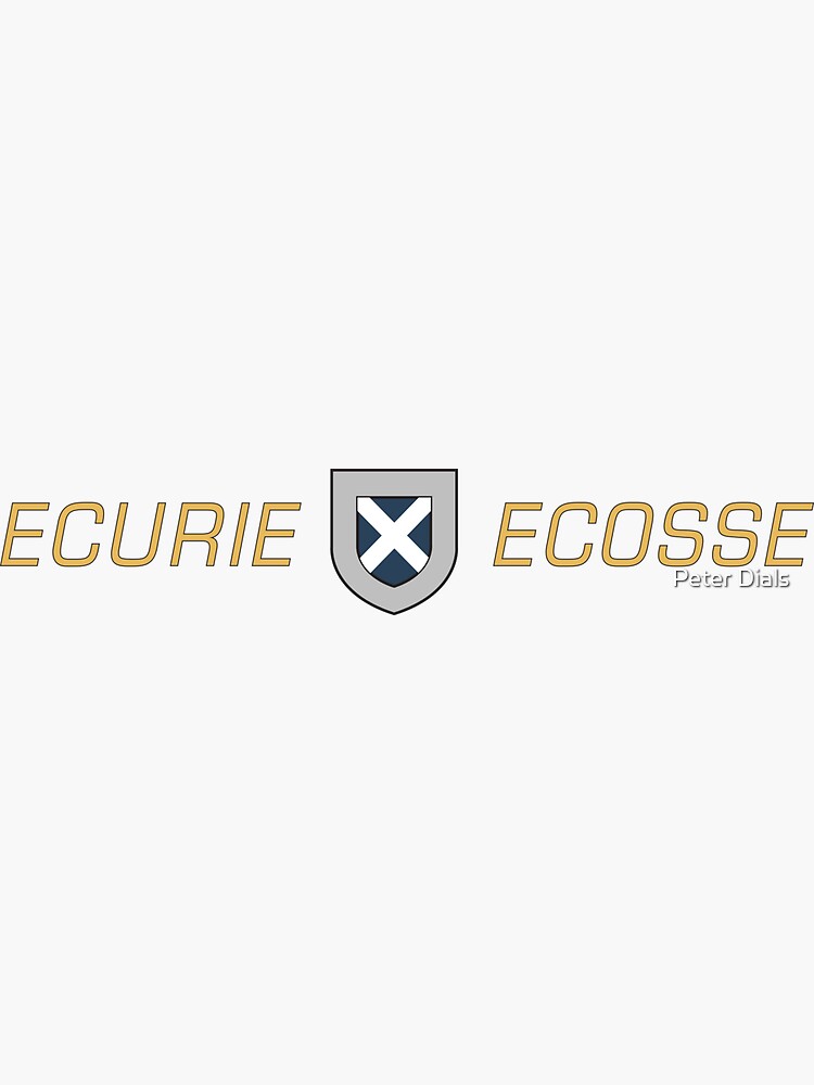 "Ecurie Ecosse race Team" Sticker for Sale by peterdials | Redbubble
