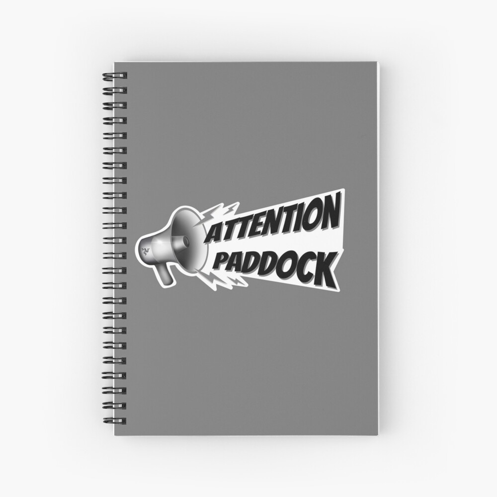 "Attention paddock sticker" Sticker for Sale by Manxcraft | Redbubble