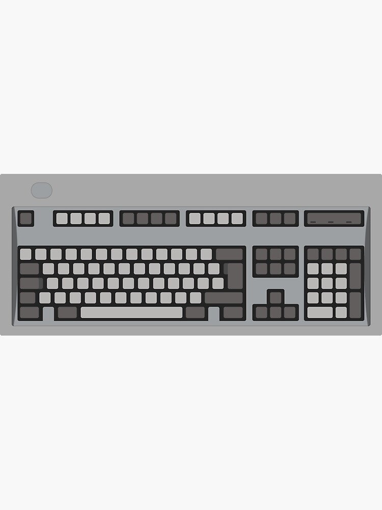"Model M Keyboard Art" Sticker for Sale by cqlypso | Redbubble