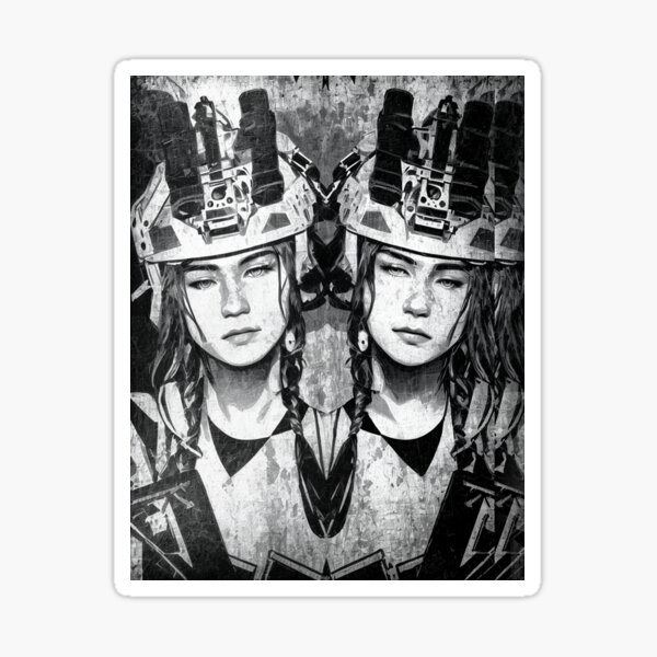 "Lujan Military Girl Art" Sticker by Tomskaen | Redbubble