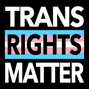 "Trans RIGHTS Matter (trans flag edition)" Sticker for Sale by ...